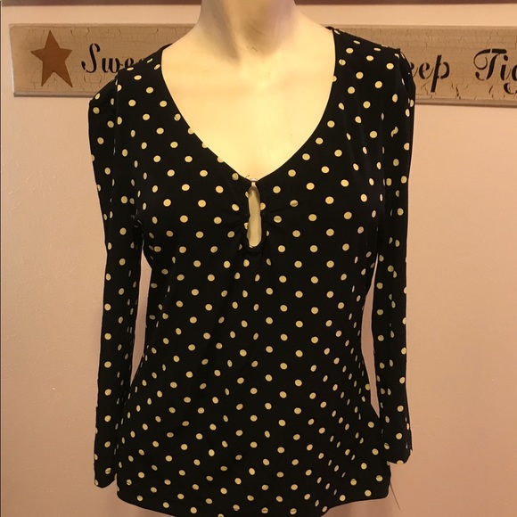 ConradC | Tops | New Conradc Collection Black Citrus Dot Top Pm | Poshmark